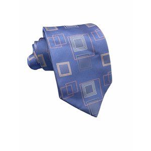Van Garie | Accessories | Van Garie Mens Tie Blue Square 0 Silk | Poshmark